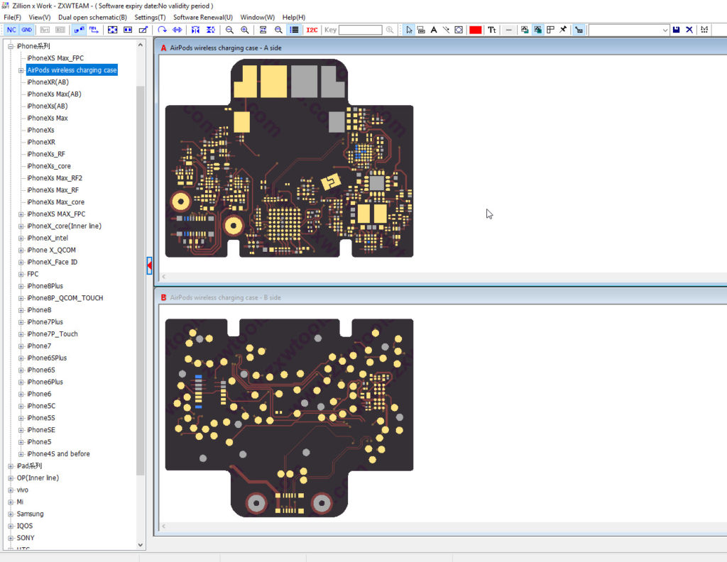 Phần mềm xem sơ đồ mạch iphone ZXW TOOL – Linh Kiện Phụ Kiện , Main Xác ...